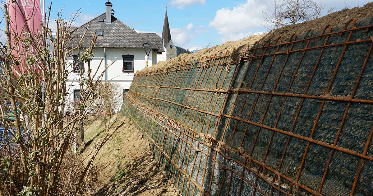 Bewehrte Erde Windischgarsten – Natürliche Böschungssicherung